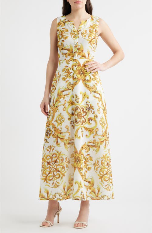 SAM EDELMAN Sam Edelman Baroque Floral Print Maxi Dress